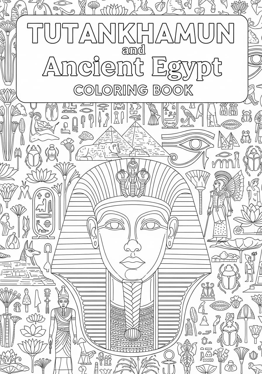 Tutankhamun and Ancient Egypt Coloring Book Free Download. - Next ...