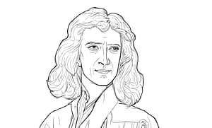 Heroes of Science: Isaac Newton Coloring Page and His Life - Next ...